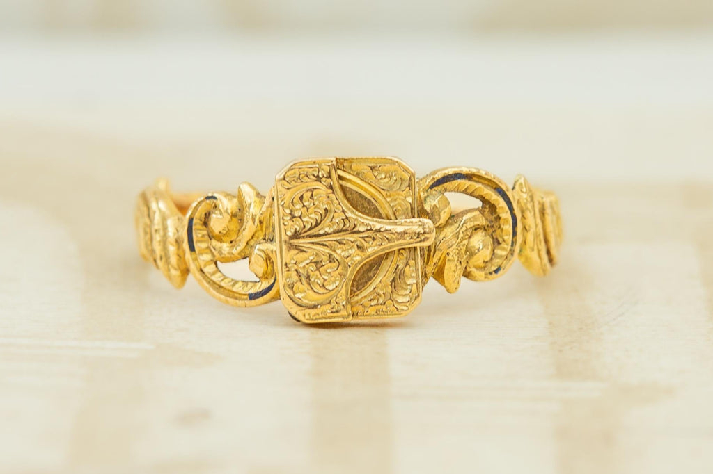 Victorian Gold Locket Ring – Ravensbury Antiques