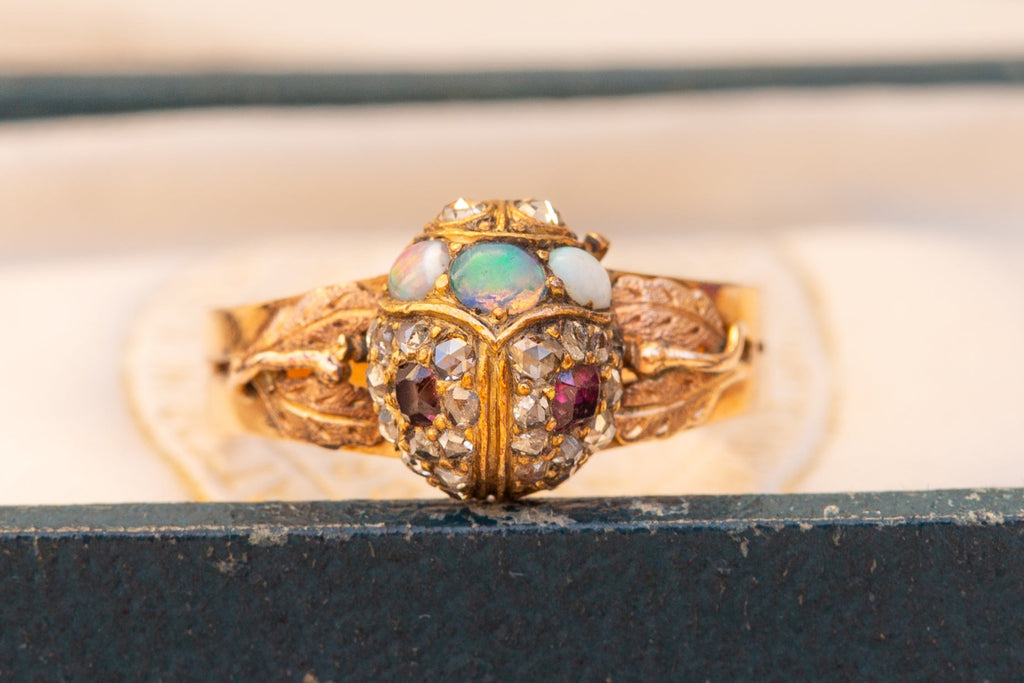 Rare Antique French Ladybird Ring – Ravensbury Antiques