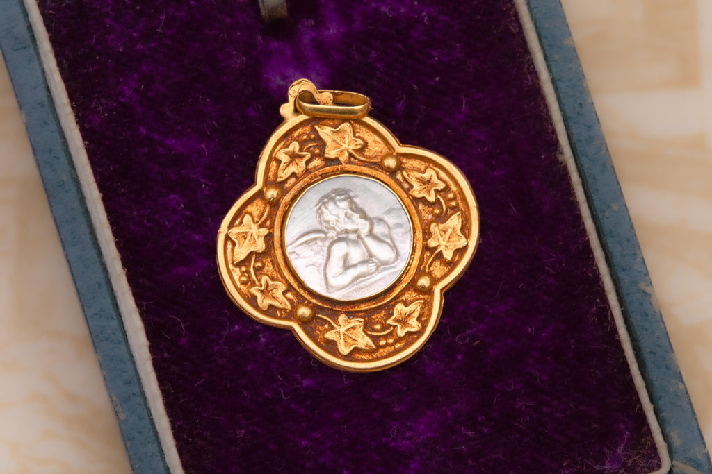Belle Epoque Cherub Pendant – Ravensbury Antiques
