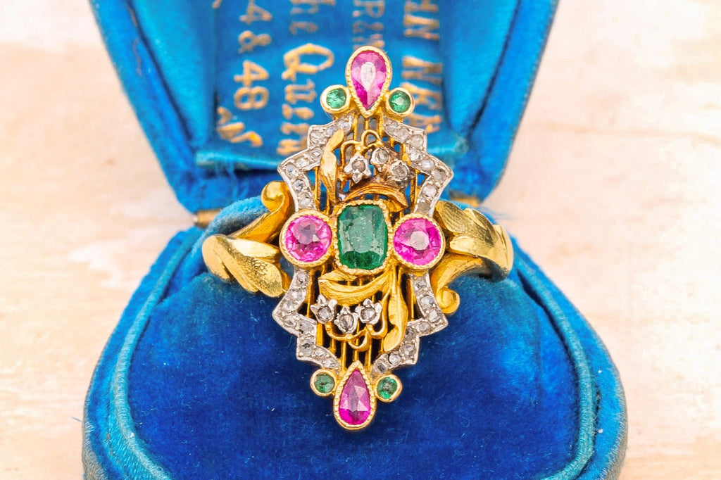 French Belle Époque Gold Ring – Ravensbury Antiques