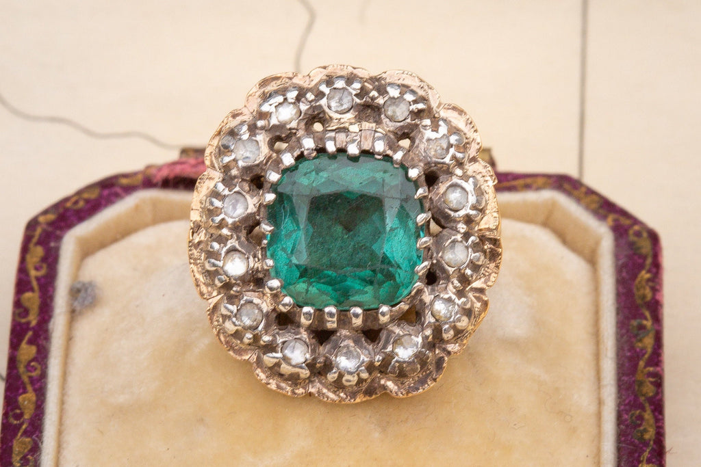 Belle Époque Tourmaline & Topaz Cluster – Ravensbury Antiques